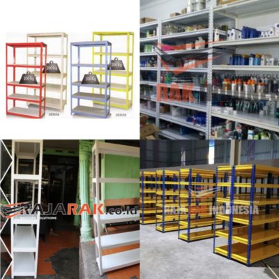 Rak Minimarket Gondola Display Toko Serbaguna - Rak Besi Siku Gudang